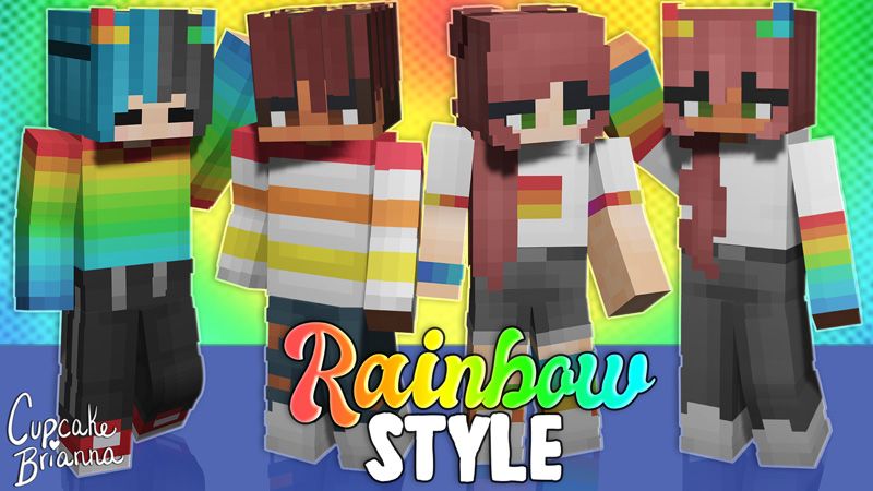 Rainbow Style Skin Pack by CupcakeBrianna (Minecraft Skin Pack ...