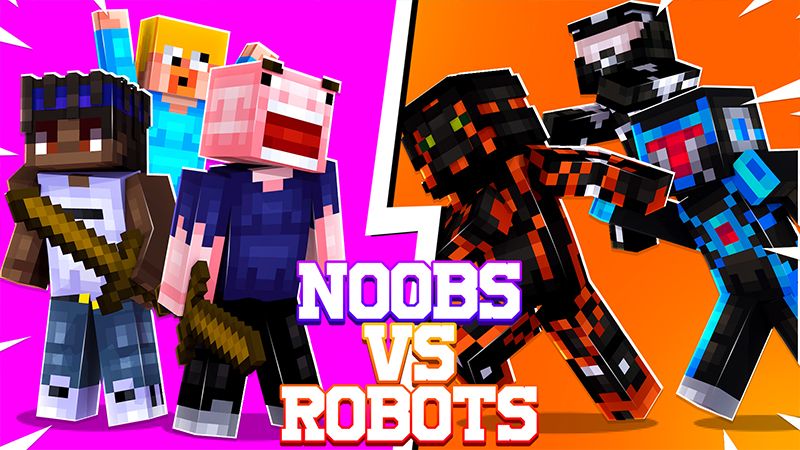 Noobs vs Robots by Pickaxe Studios (Minecraft Skin Pack) - Minecraft ...