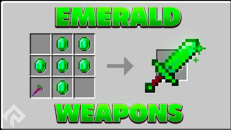 Minecraft Enchanted Emerald Sword