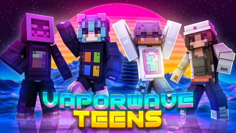 Vaporwave Teens by CubeCraft Games (Minecraft Skin Pack) - Minecraft ...