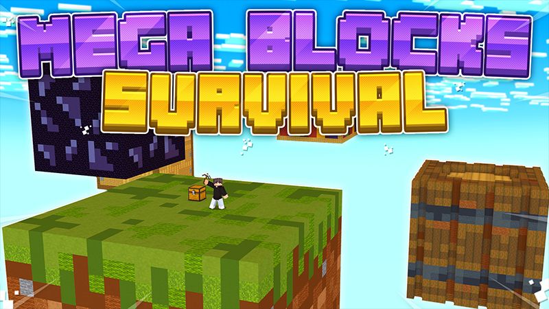 Mega Blocks Survival by Pickaxe Studios (Minecraft Marketplace Map ...