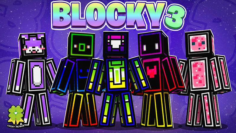 Blocky 3 by The Lucky Petals (Minecraft Skin Pack) - Minecraft Bedrock ...