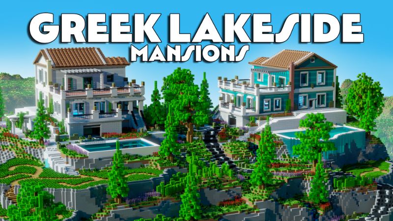 Greek Lakeside Mansions by Waypoint Studios (Minecraft Marketplace Map ...