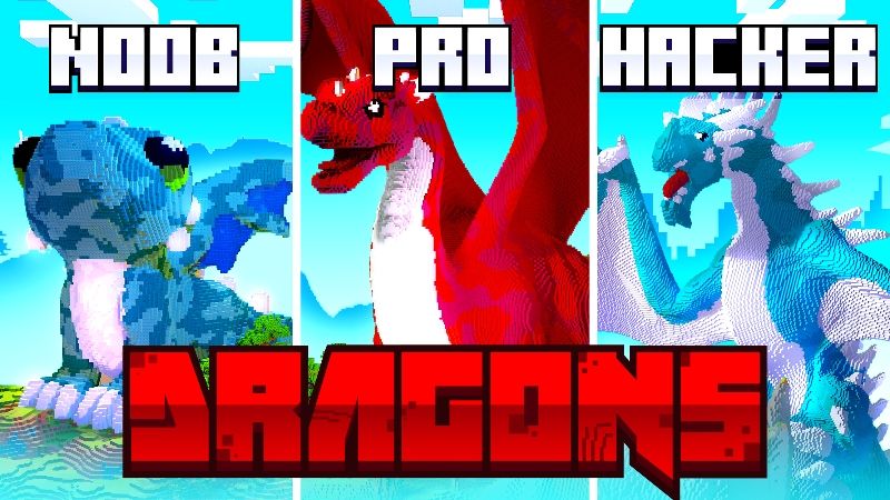 Noob Pro Hacker Dragons by Tristan Productions (Minecraft Marketplace ...