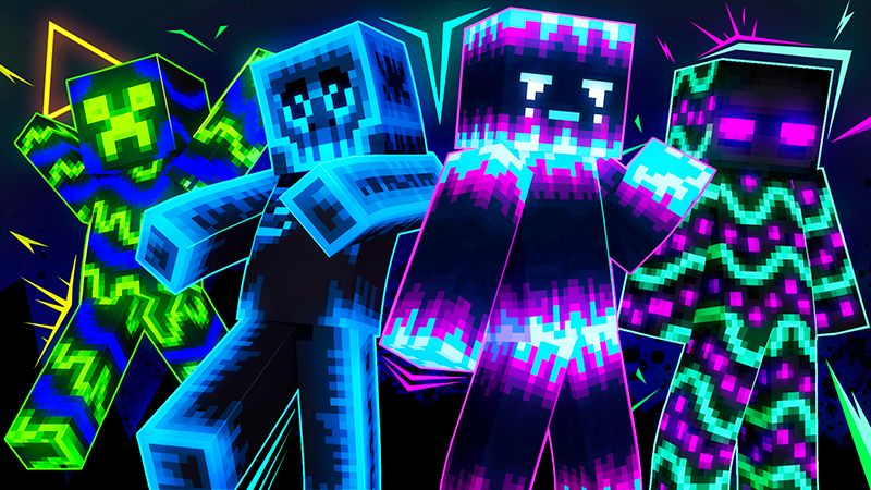 Neon Mobs by GoE-Craft (Minecraft Skin Pack) - Minecraft Bedrock ...