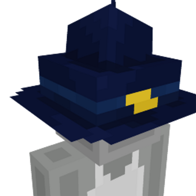 Wizard Hat by Panascais - Minecraft Marketplace (via bedrockexplorer.com)