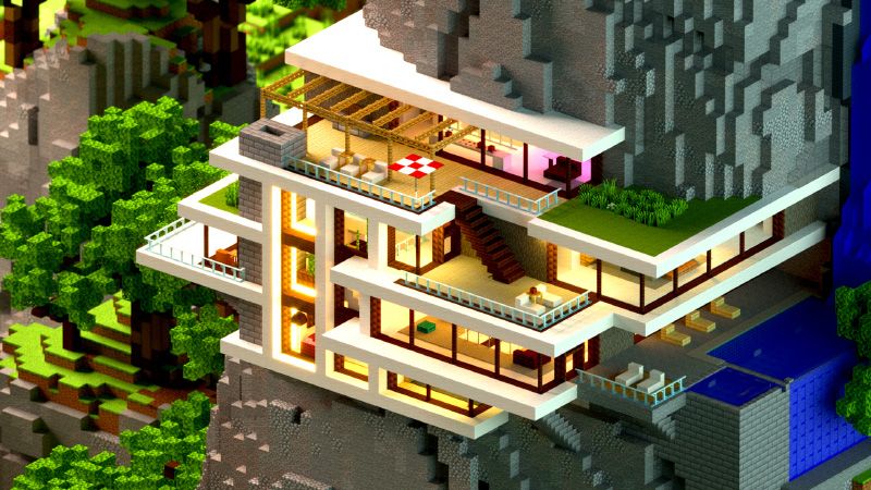 Cliffside Mansion by 4KS Studios (Minecraft Marketplace Map ...