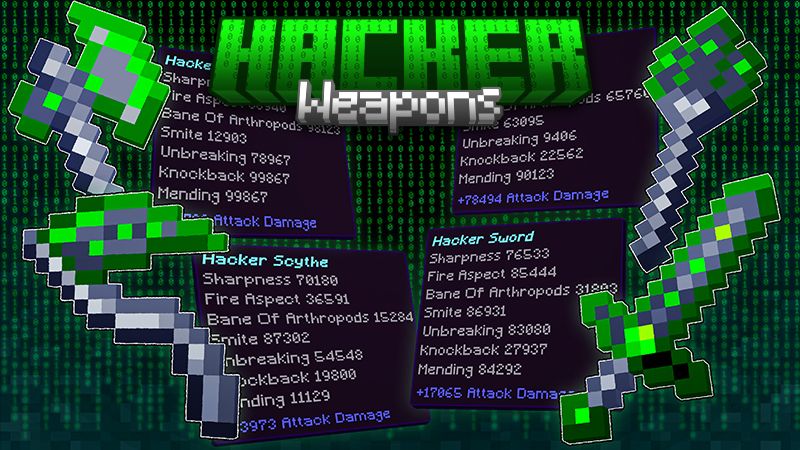 Hacker Weapons by Giggle Block Studios (Minecraft Marketplace Map ...