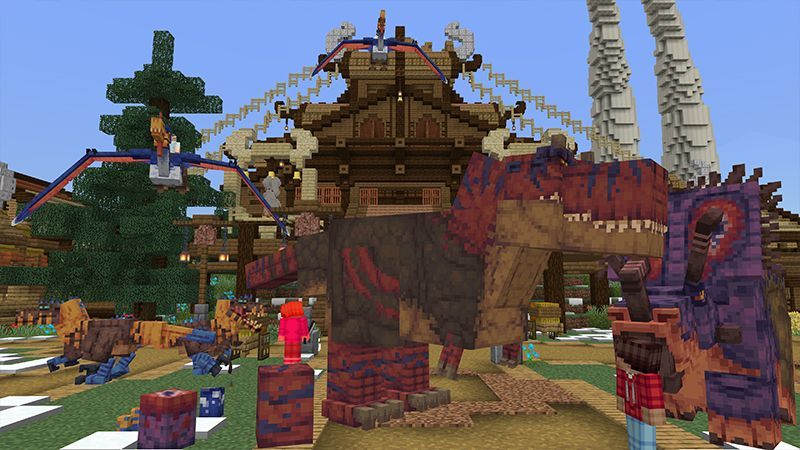 Dinosaurs VS Dragons by Odyssey Builds (Minecraft Marketplace Map ...