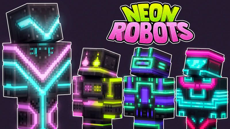 Neon Robots by 57Digital (Minecraft Skin Pack) - Minecraft Marketplace ...