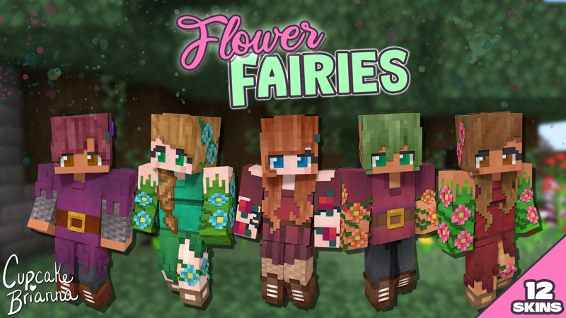 Flower Fairies HD Skin Pack by CupcakeBrianna (Minecraft Skin Pack ...