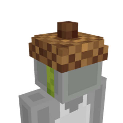Acorn Hat by Minecraft - Minecraft Marketplace (via bedrockexplorer.com)