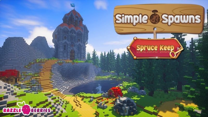 Simple Spawns Spruce Keep by Razzleberries (Minecraft Marketplace Map ...