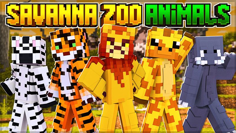 Savanna ZOO Animals by Pixel Smile Studios (Minecraft Skin Pack ...