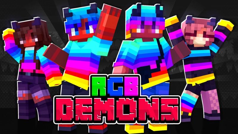 RGB DEMONS by Maca Designs (Minecraft Skin Pack) - Minecraft Bedrock ...