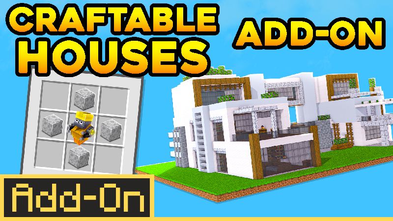 Craftable Houses Add-On by Pickaxe Studios on the Minecraft Marketplace