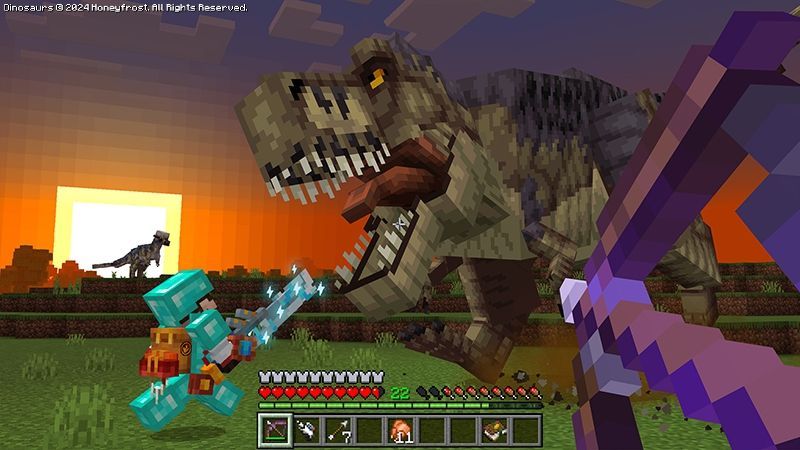 Dinosaurs Add-On 2.1 by Honeyfrost - Minecraft Bedrock Marketplace Explorer