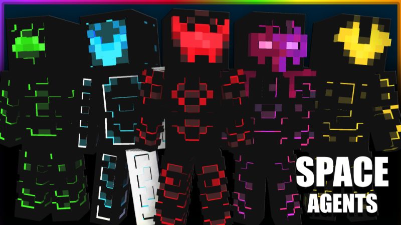 Space Agents by Pixelationz Studios (Minecraft Skin Pack) - Minecraft ...