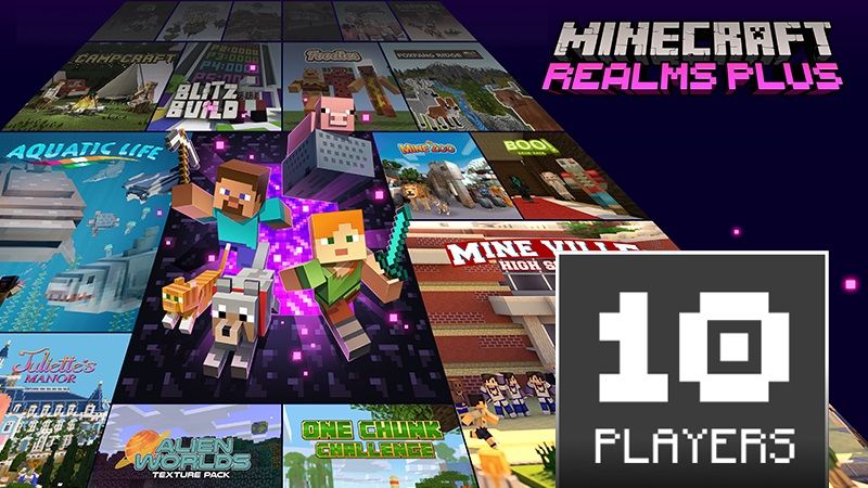 Realms Plus by Minecraft - Minecraft Marketplace (via bedrockexplorer.com)