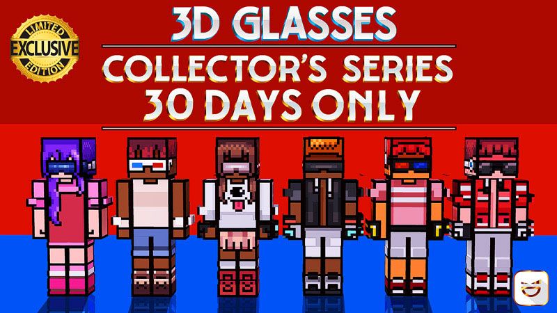 3D Glasses Limited Edition by Giggle Block Studios (Minecraft Skin Pack ...